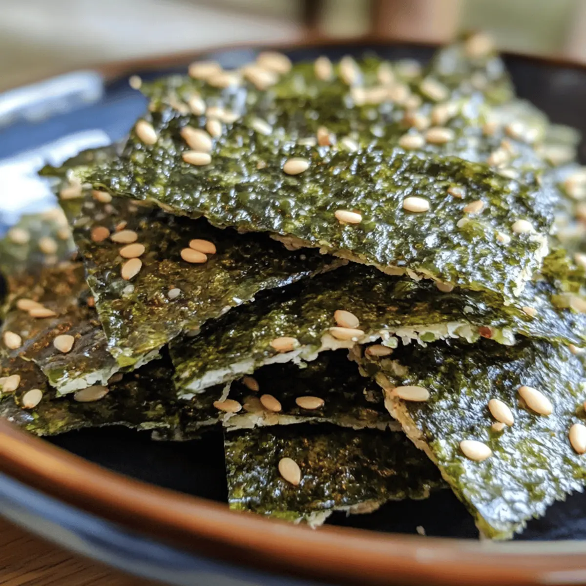 Easy Irresistible Crispy Seaweed Rice Crackers