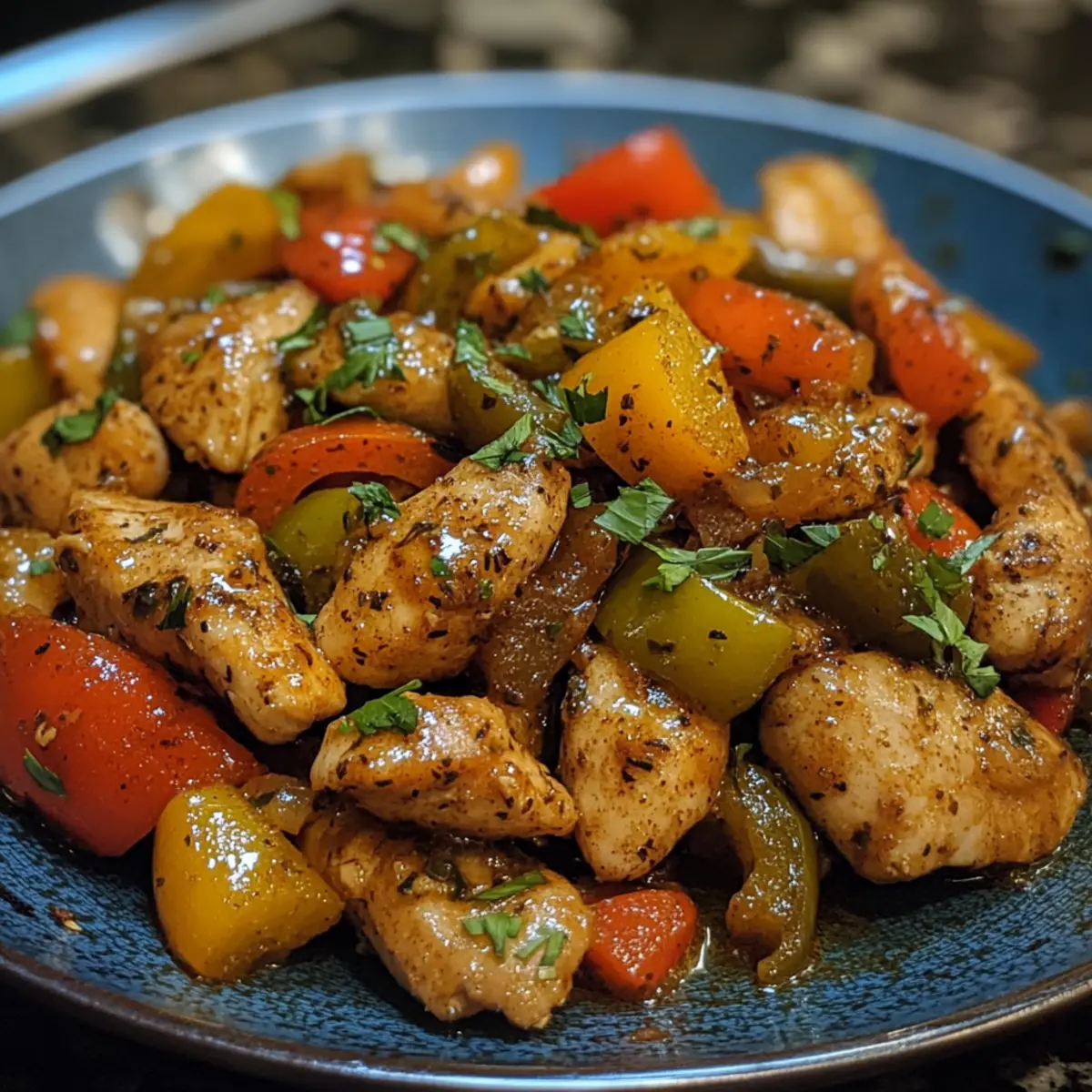 Easy Delicious Garlic Butter Chicken & Bell Peppers