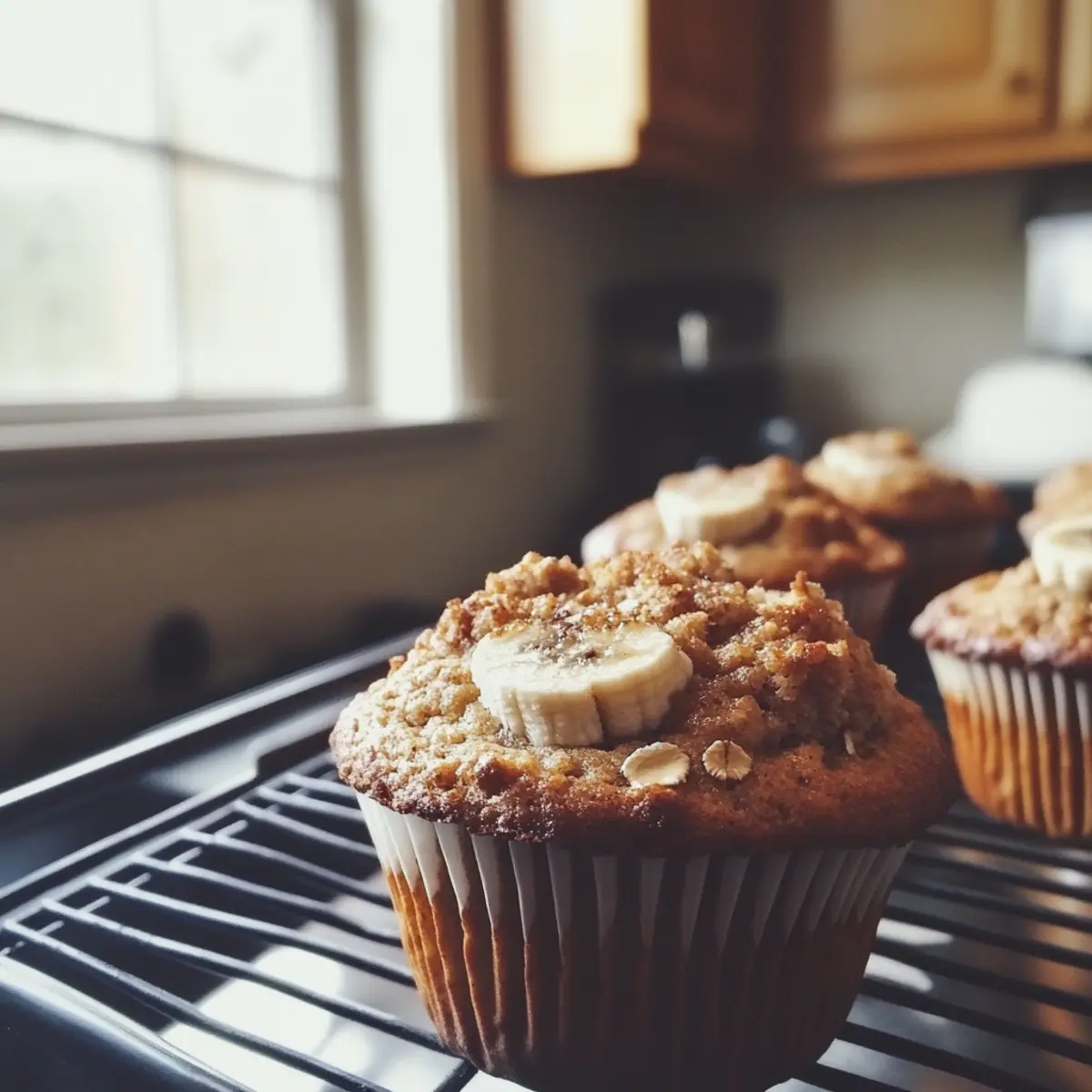 Easy Delicious Moist Banana Oat Muffins Recipe